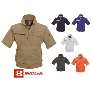 BURTLE バートル 6082 SS〜LL 半袖ジャケット 【春夏】 ブルゾン ジャンパー 1万円(税抜)以上で送料無料 かんたん刺繍申込み 作業服 作業着 おしゃれ かっこいい :6082 ...