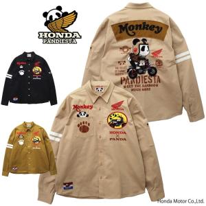ホンダ Honda パンディエスタ PANDIESTA コラボ ロング Tシャツ パンダ