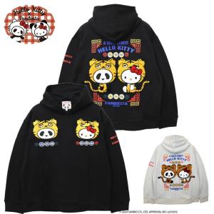 絡繰魂 HELLO KITTY コラボ カラクリダマシイ 和柄 パーカー メンズ