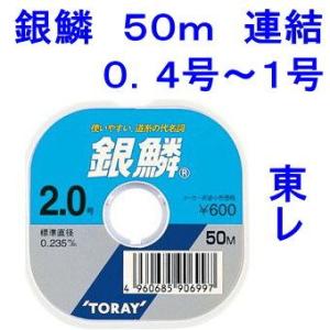 TORAY 銀鱗 0.6号 50m（連結） 釣り糸、ライン - 最安値・価格比較 - Yahoo!ショッピング｜口コミ・評判からも探せる
