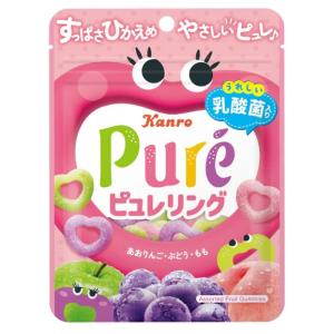 カンロ リッチザフルーツのど飴 濃いぶどう＆マスカット 58g（個装紙