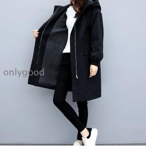 モッズコート レディース ロング 秋 冬 裏ボア フード付き 大きい