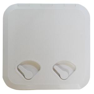 角窓ハッチ 船窓 キャンピングカーDIY 強化ガラス 樹脂枠 [ ホワイト