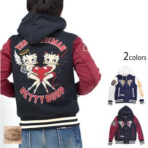 BR×BETTYコラボ スカジャン The BRAVE-MAN BBB-2235 ブレイブマン 刺繍