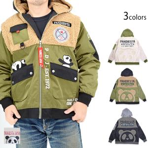 B/W-PDJ RELAXシリーズ エナメル中綿ジャケット PANDIESTA JAPAN
