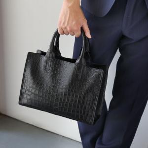 sankyo shokai クロコダイル ミニトートバッグ メンズ トート sankyo shokai クロコダイル ミニトートバッグ メンズ トート