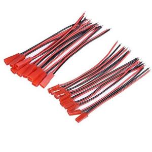 JSTコネクター ( オス 20本 メス 20本 ) 10cm プラグ ケーブルライン RC BECリポ電池 :jst-connector ...