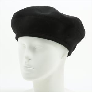 極美品☆HERMES エルメス サントレーノ カシミヤ100％ シルバー金具 セリエ金具 ベレー帽 ブラウン 58 イタリア製 正規品 レディース HERMES（エルメス） 極美品☆HERMES サントレーノ カシミヤ100