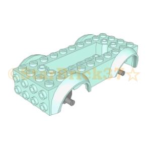 レゴ LEGO 車パーツ ばら売り #11650c02 ベース5×10×2-1/2(マッドガード付き)：ライトアクア :11650c02 ...