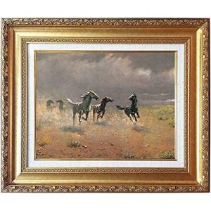 九馬 九頭馬 白馬 絵画 開運 絵 馬の絵 額装付き 風水 運気 九馬 九頭馬 白馬 絵画 開運 絵 馬の絵 額装付き 風水 運気