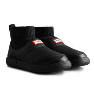 返品交換不可 期間限定セール ハンター HUNTER レディース インアウト ニッティド カフ スリッパ— ブーツ シューズ WFS2265REN-BLK HUNTER（ハンター） レディース インアウト ニッティド カフ スリッパ