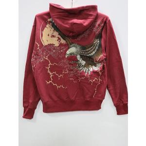 絡繰魂 粋 風雷神vs龍刺繍 FULL ZIP トレーナー カラクリ魂粋