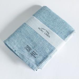 今治タオル コンテックス MOKU LINEN モク リネン Imabari Towel Kontex MOKU LINEN Size L ブルー :mokulinen-301 ...
