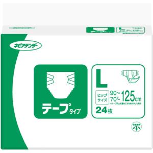 ネピアテンダー 大人用紙おむつ テープタイプ Mサイズ ケース(24枚入×3