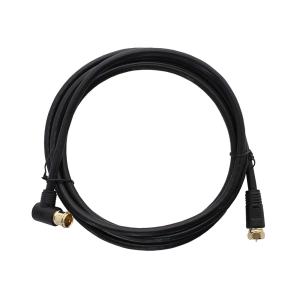 TARO'S アンテナケーブル 3M 4K8K放送(3224MHz)対応 ブラック [S-4C-FB 4C同軸 地デジ・BS・CS・CATV 金メッキ L型プラグ⇔F型接栓プラグ] 4CLF ...