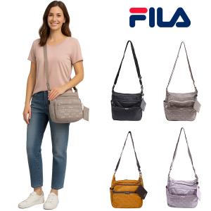 FILA フィラ フラワーシリーズ ジャガード 舟形縦ショルダーバッグ 斜め掛け 肩掛け 7693 パスケース 鞄 超軽量 おしゃれ 人気 ラッピング 母の日 送料無料 :7693 ...