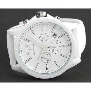 限定セール ARMANI EXCHANGE アルマーニ・エクスチェンジ AX1325 メンズ腕時計 クロノグラフ ホワイト 文字板 誕生日 ...
