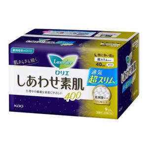 花王 コジマ｜ロリエしあわせ素肌超スリム400 特に多い夜用 羽つき 9コ入 :4901301354563:コジマYahoo!店 - 通販 ...