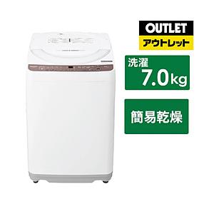 SHARP SHARP ES-GE6G-T 全自動洗濯機 6kg ステンレス穴なし槽 SHARP SHARP ES-GE6G-T 全自動洗濯機 6kg ステンレス穴なし槽