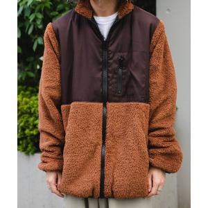 TRANSITION】フリースボンディングトラックジャケット スタンドカラー