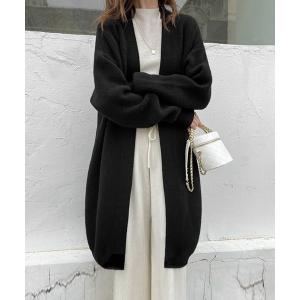 カーディガン ローゲージオーバーサイズロングカーディガン レディース