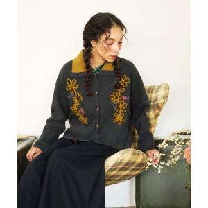 Jocomomola（ホコモモラ） ブラウス シャツ 「2WAY」Flor pequena