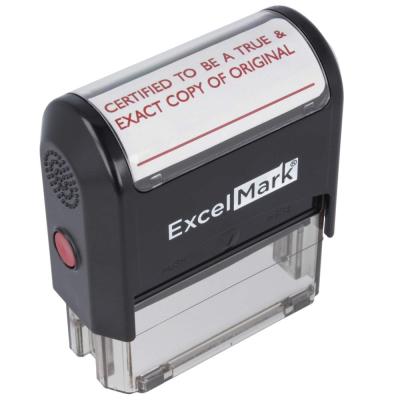 認定to be a True &の正確なコピー元Self Inkingラバースタンプ??? レッドインク (ExcelMark a2359 ...