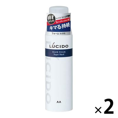 LUCIDO LUCIDO （ルシード） ヘアフォーム スーパーハード メンズ スタイリング剤 185g 無香料・べたつかない・湿気 マンダム 2個 メンズヘアスタイリング、整髪料 - 最安値 ...