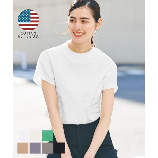 型番：36-201000001-07ブランド：コカ商品名：【COTTON from the US】モックネック カットソー 全7色カラー：ホワイト/グレージュ/ブラック