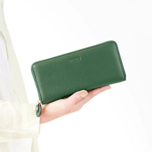 型番：BTV338ブランド：バルコス商品名：【BARCOS/バルコス】GLウォレット ラウンド型財布＜チルコロR＞カラー：ブルー/シルバー/ゴールド/グリーン