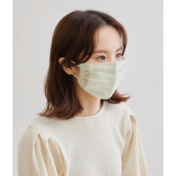 型番：GII21590ブランド：ロペピクニックパサージュ商品名：【WEAR MASK】きせかえマスク オーガンジープリーツマスクカバーカラー：ブラウン系（２４）/グリーン系（３５）/ラベンダー系（５３）