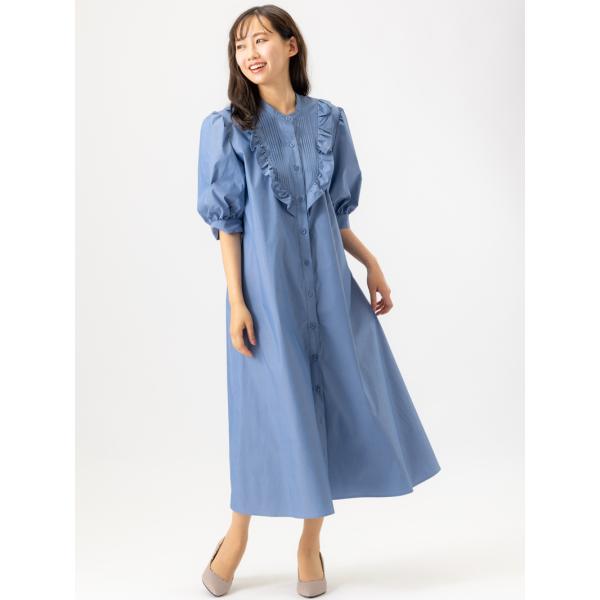 型番：216510Aブランド：カールパークレーン商品名：タイプライターフリルシャツワンピースカラー：BU/W/BE/MO/LPI/WI/BR