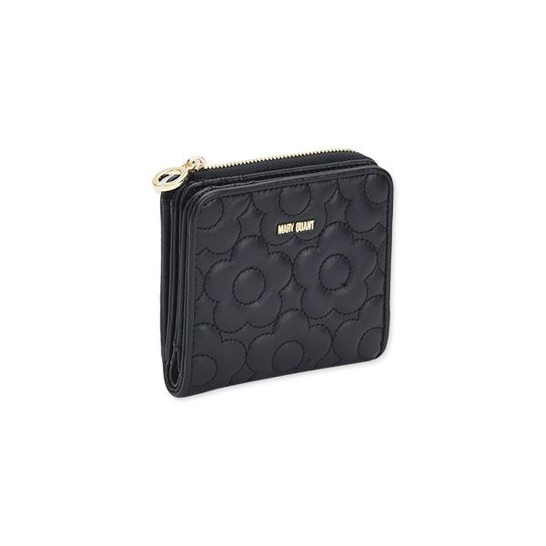 型番：222-911369ブランド：マリークワント商品名：キルトフォームデイジー ウォレットカラー：ブラック/ベージュ