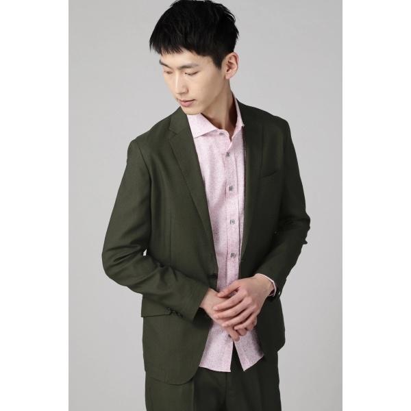 型番：2012156ブランド：ハイストリート商品名：HIGH STREET∴TC麻シャンブレーシングルジャケットカラー：カーキ