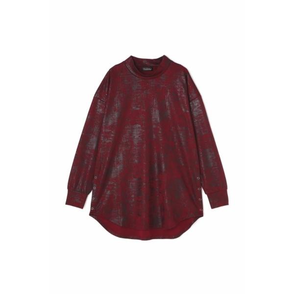 型番：2011891ブランド：トルネードマート商品名：【LADIES】TORNADO MART∴カスリフォイルハイネックロングカットソーカラー：オフ/レッド