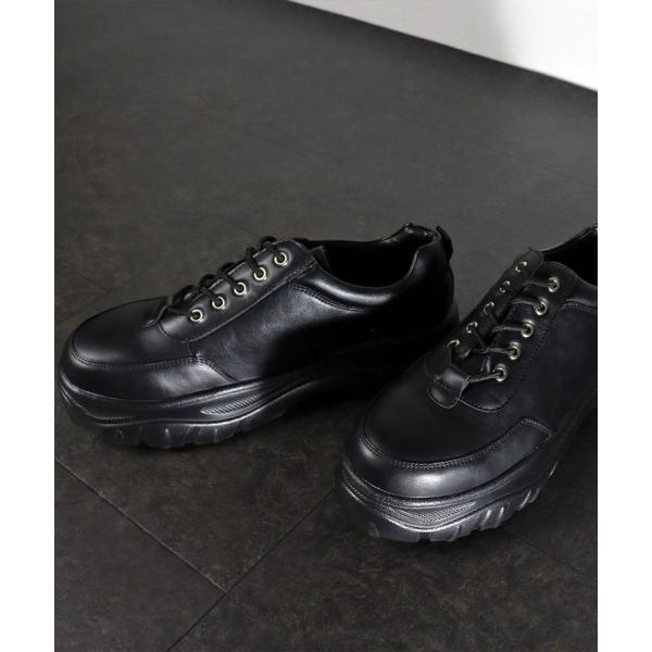 型番：100ブランド：エクスクラメーション商品名：ボリュームソールダッドスニーカーカラー：ブラック/ホワイト