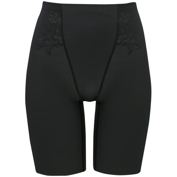 型番：GRC423ブランド：ワコール.商品名：メッシュタイプ　ガードル　パンツタイプ（ロング丈）（ＧＲＣ４２３）カラー：ブラックL/ダークベージュA