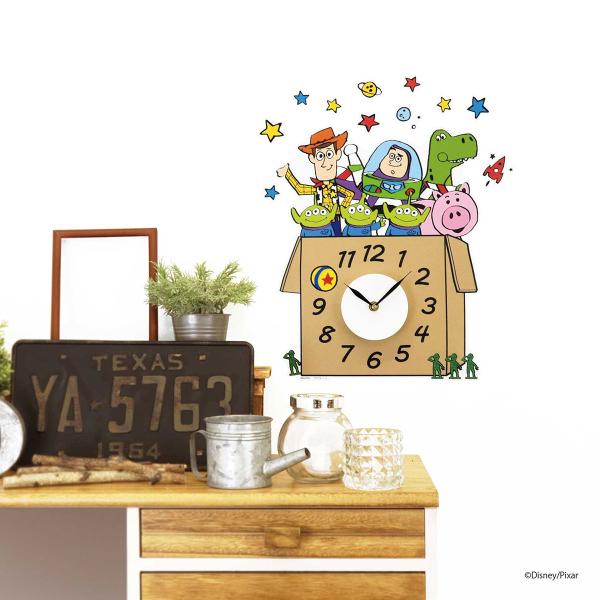型番：WC-Dブランド：クラフトキョウト商品名：ウォールクロック ステッカー 壁掛け 壁面 時計 掛時計 ウォールステッカー 壁紙シール ディズニーカラー：ミッキー＆ミニー/くまのプーさん/トイ・ストーリー/モンスターズ・インク