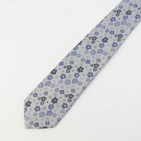 型番：3162-7120ブランド：ムッシュニコルエクストラ商品名：【ex/tra】フラワージャカード ネクタイカラー：19ライトグレー/39チャコールグレー/60ブルー/88ラベンダー