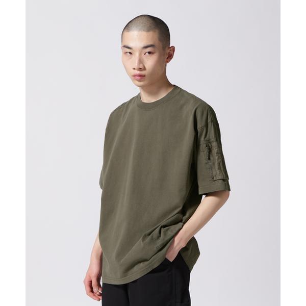 型番：7833134051ブランド：アヴィレックス商品名：FADE WASH CIGAR POCKET T-SHIRT ／ フェイド ウォッシュ シガー ポケカラー：ブラック/オフホワイト3/オレンジ/オリーブ