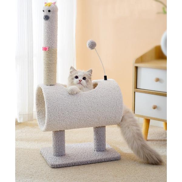 型番：mcw2100612aブランド：アイモハ商品名：動物形キャットタワー猫用おもちゃカラー：グリーン/ブルー/オフホワイト