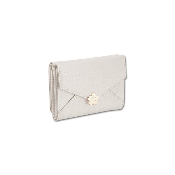 型番：223-911416ブランド：マリークワント商品名：シーリングデイジーレター ミニウォレットカラー：グレー/ピンク/ブラック