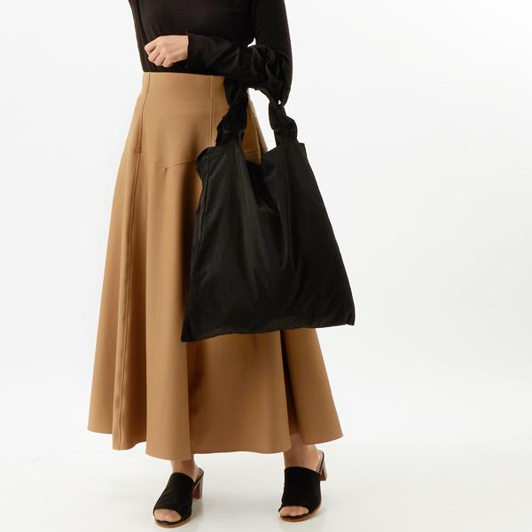 型番：C7855ブランド：カシェリエ商品名：FRILL HANDLE  DOUBLE TOTE / Mカラー：BLACK/PINK/GREIGE