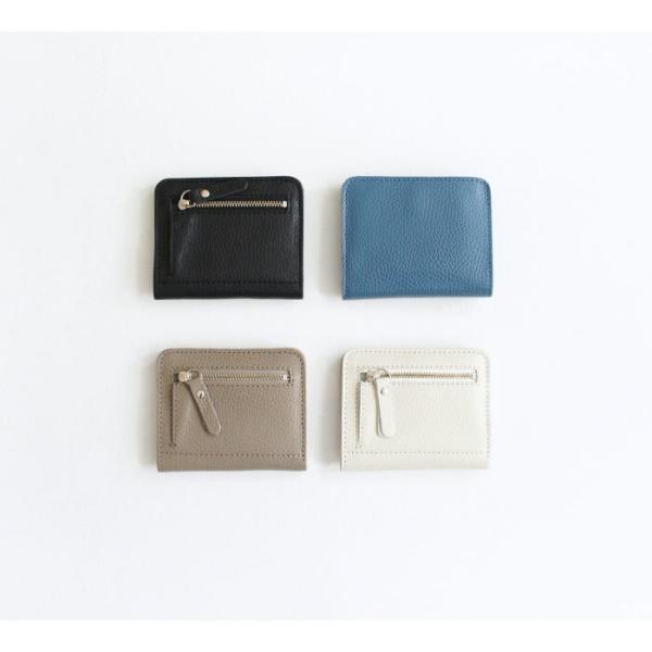 型番：T2936ブランド：タイドウェイ商品名：DORA LEATHER WALLET / TYP Sカラー：グレイッシュベージュ/ブラック/ホワイト/ブルー