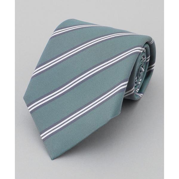 型番：TRGOSS0304ブランド：五大陸商品名：Fermo Fossati_レジメンタル ネクタイカラー：ダークグリーン系1/ネイビー系1