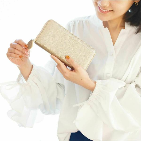 型番：BTV653ブランド：バルコス商品名：【BARCOS/バルコス】GLウォレット ラウンド型財布＜フェリーチェR＞カラー：ブラック/ゴールド