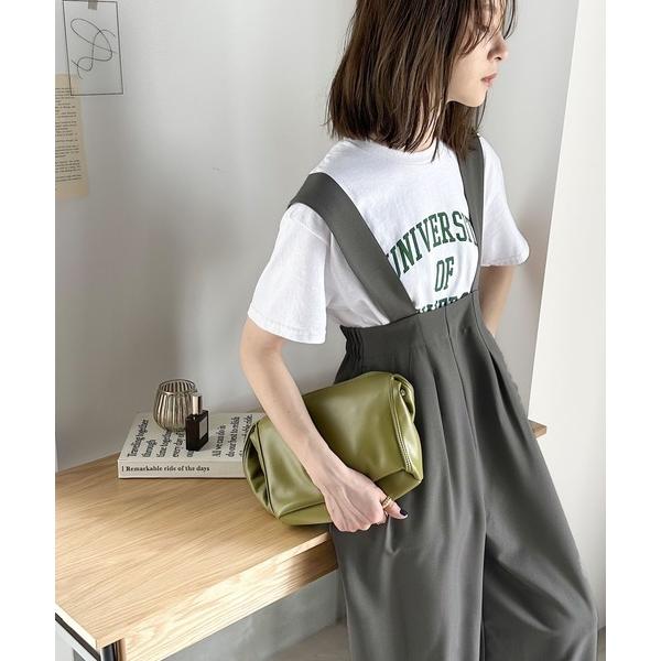 型番：MS0940131ブランド：クラシカルエルフ商品名：【接触冷感】【ms+ ideal】大人ワイド。ハイウエストサロペットカラー：ブラック/チャコール/オフホワイト