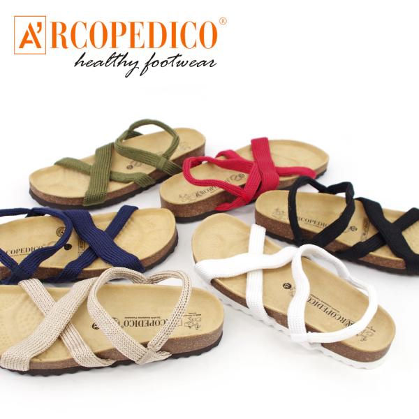 型番：ARCO-5061140ブランド：シュークローゼットセレクト商品名：ARCOPEDICO（アルコペディコ）/ SANTANA コンフォートサンダル フラットサンダルカラー：ホワイト