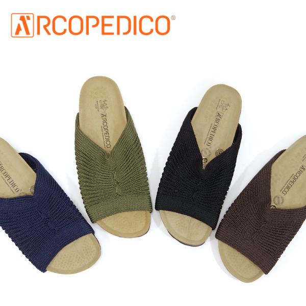 型番：ARCO-5061220ブランド：シュークローゼットセレクト商品名：ARCOPEDICO（アルコペディコ）/ OPEN ニットスライドサンダルカラー：ネイビー
