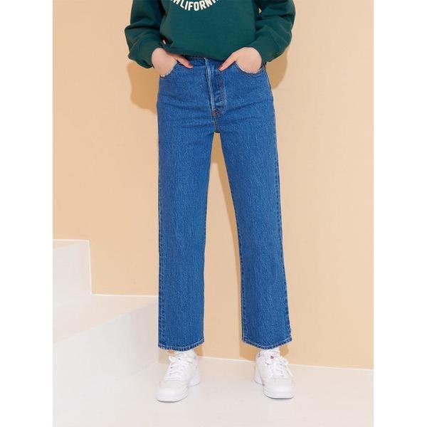 型番：726930117ブランド：リーバイス商品名：RIBCAGE ストレートジーンズ ミディアムインディゴカラー：Medium　Indigo　-　Worn